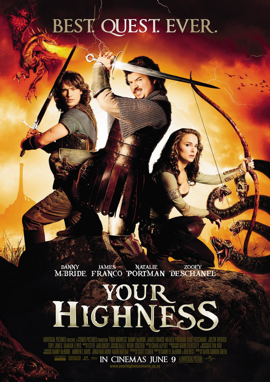 Your Highness (2011) Cast, Crew, Synopsis and Movie Info