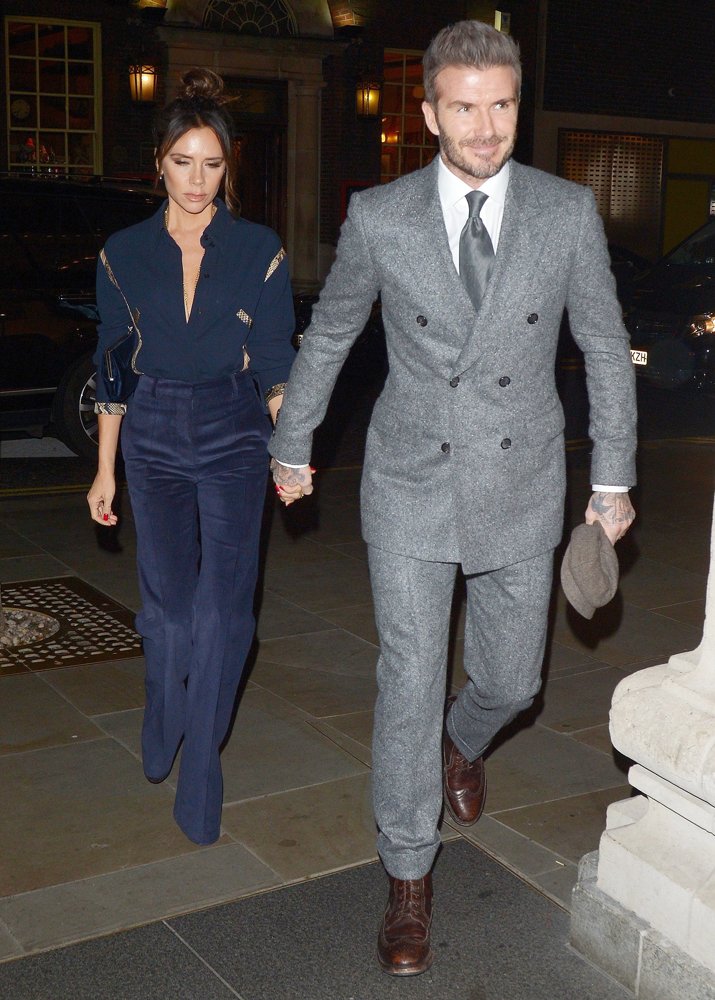 Victoria Adams Picture 1 - David and Victoria Beckham Hold Hands Whilst ...