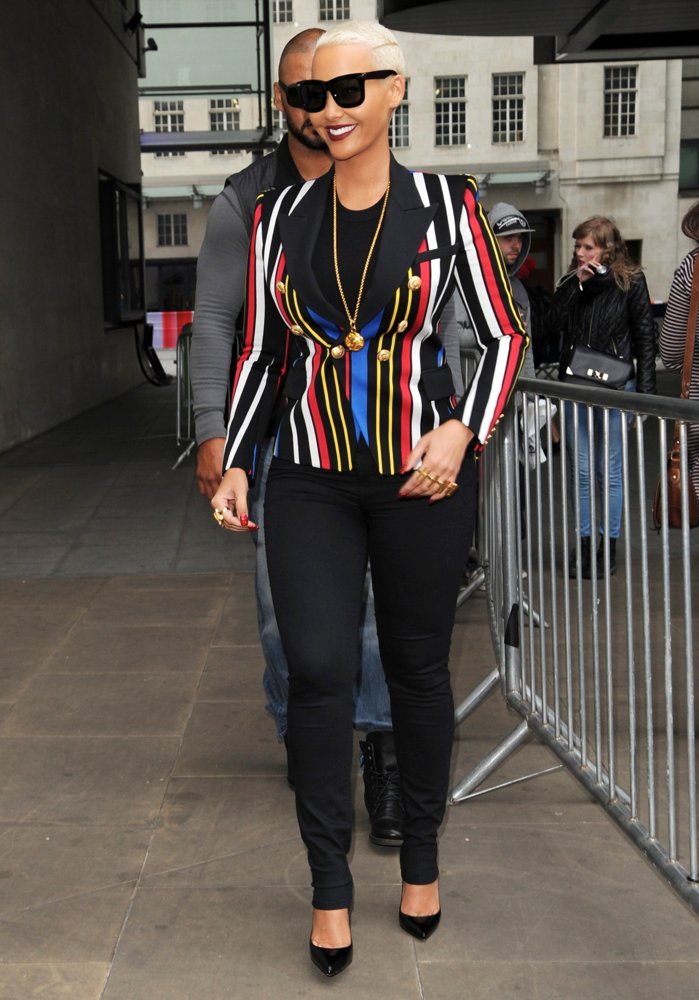 Amber Rose Picture 1 - Amber Rose Sighting at BBC Radio