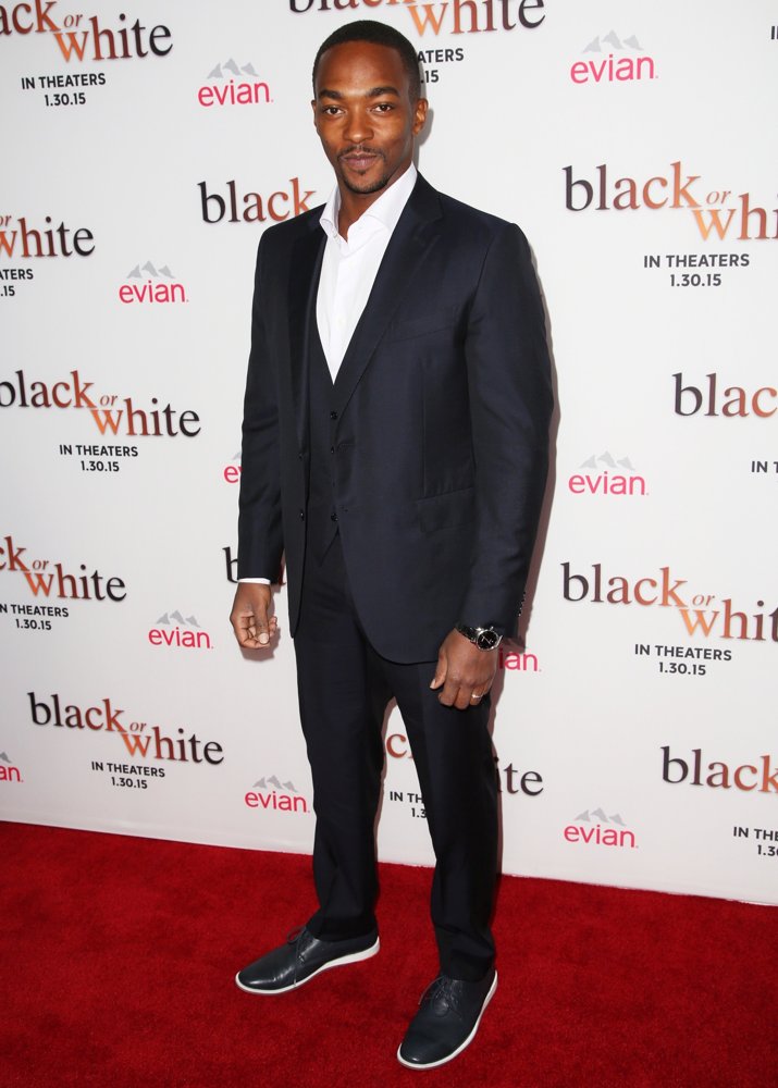 Anthony Mackie Picture 1 - Los Angeles Premiere of Black or White ...