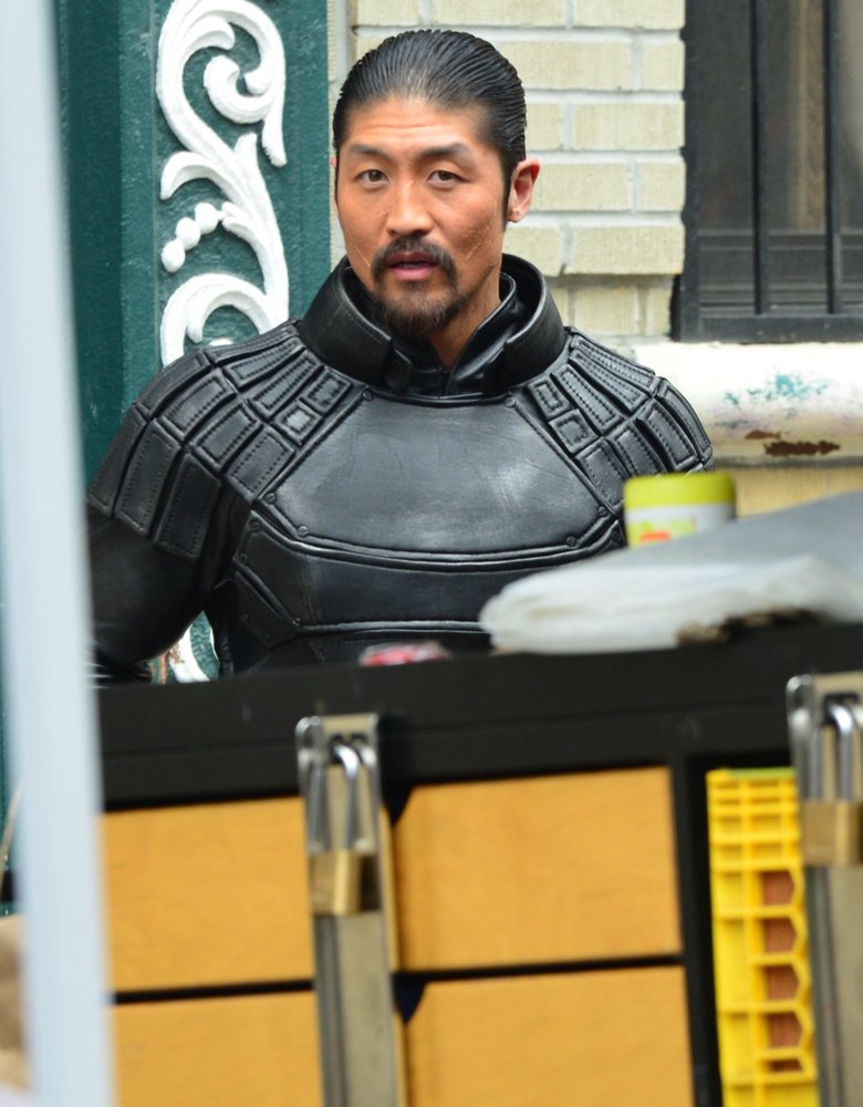Brian Tee Picture 1 - Scenes From The Set of Teenage Mutant Ninja Turtles 2
