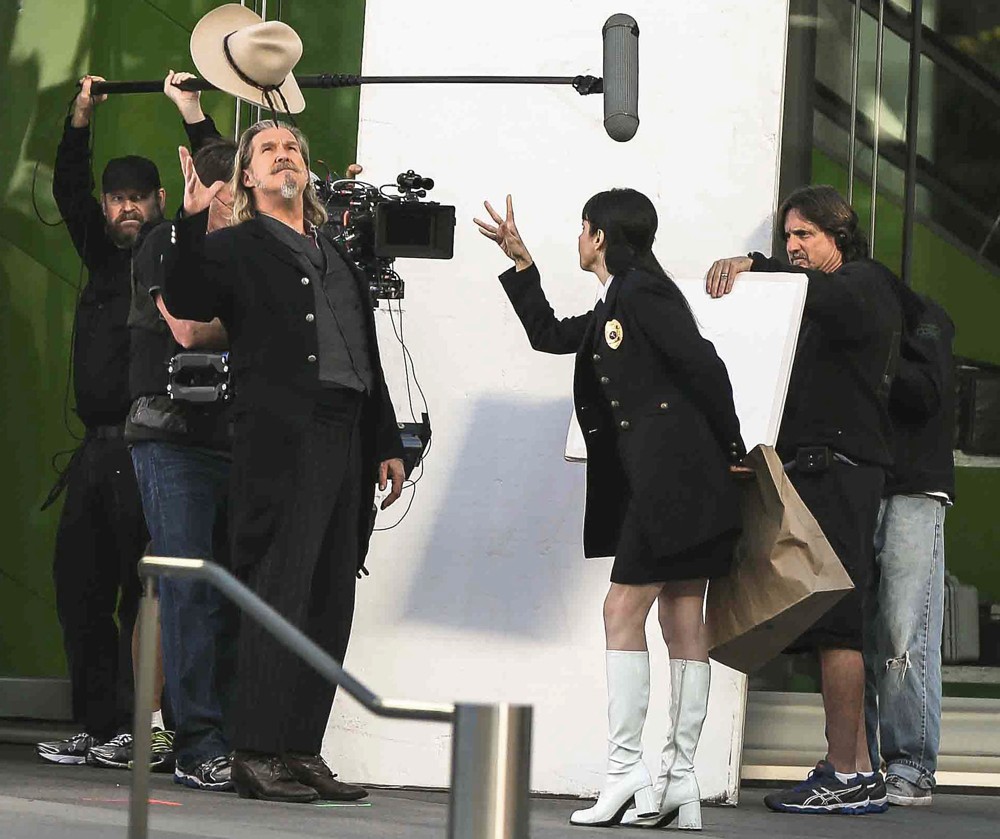 Lu Parker Picture 1 - Filming Scenes for The Movie R.I.P.D.