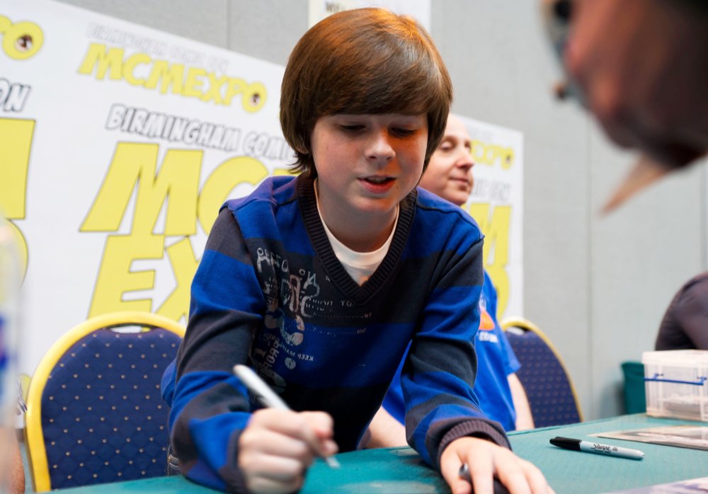 Chandler Riggs Picture 1 - The Premiere of AMC's The Walking Dead 2nd ...