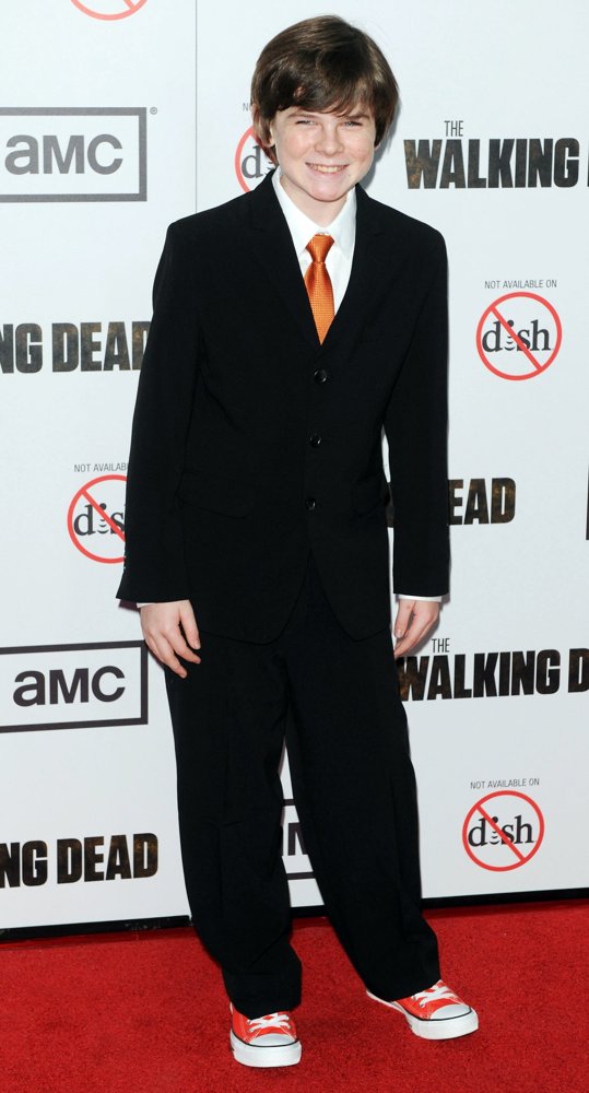 chandler-riggs Picture 1 - Premiere of AMC's The Walking Dead 3rd ...