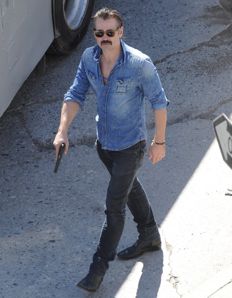 Colin Farrell Picture 167 - Filming Season Two of True Detective