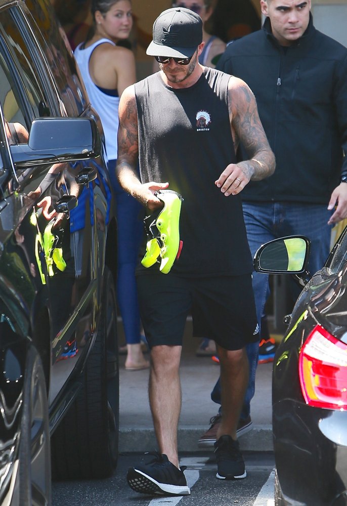 david-beckham Picture 1 - David Beckham Leaves SoulCycle