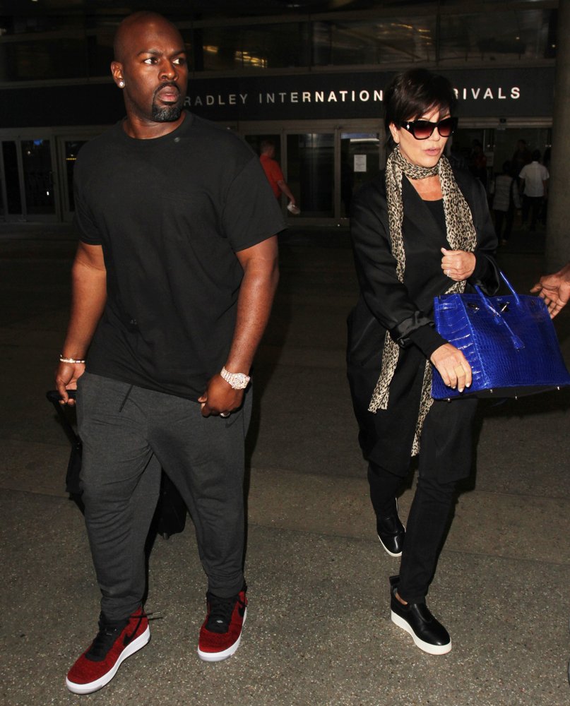 corey-gamble Picture 1 - Kris Jenner and Corey Gamble Arrive at Los ...