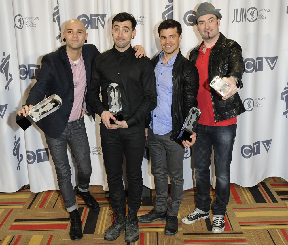 Hedley Picture 1 - 2012 JUNO Awards - Press Room