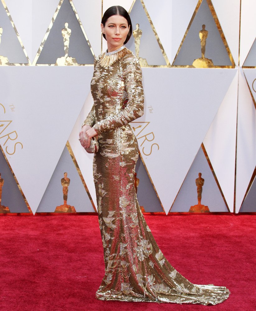 Jessica Biel Picture 244 - 2017 Vanity Fair Oscar Party - Arrivals