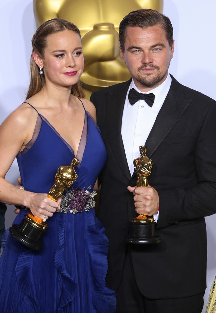 brie-larson Picture 1 - 88th Annual Academy Awards - Press Room