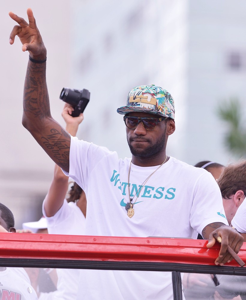 LeBron James Picture 19 - Miami Heat Celebrate Their NBA Championship ...