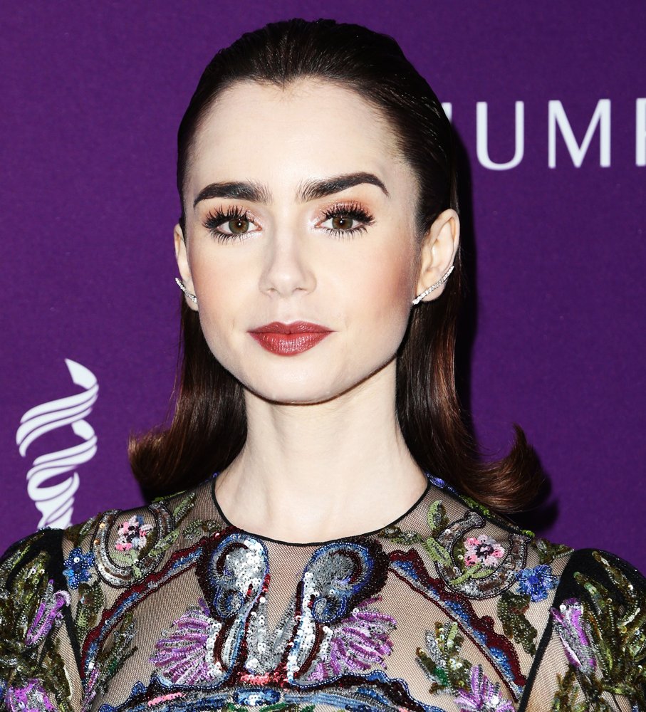 Lily-collins Picture 1 - 19th Costume Designers Guild Awards - Arrivals