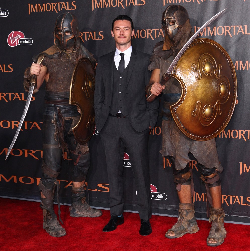 Luke Evans Picture 1 - Immortals 3D Los Angeles Premiere