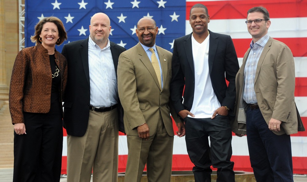 Jay-Z Picture 1 - Jay-Z Press Conference on The Steps of The ...
