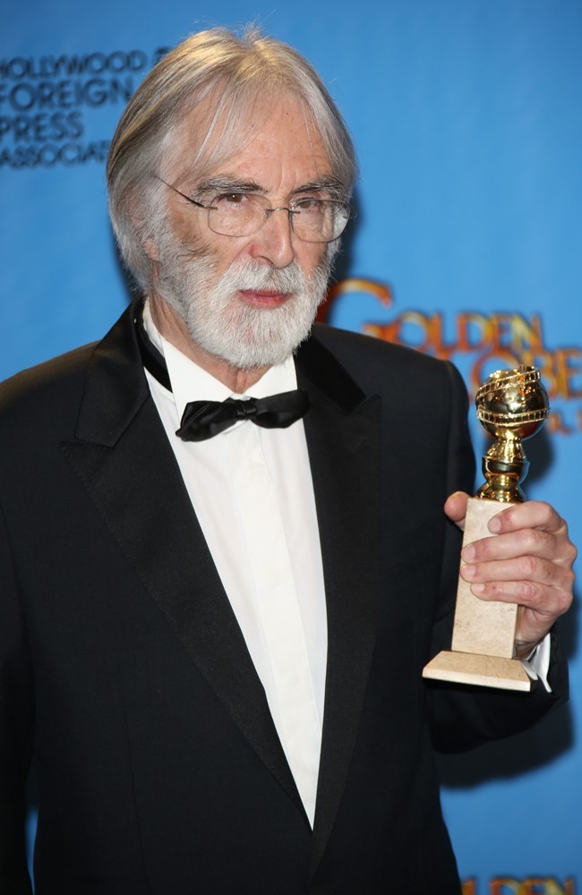 michael-haneke Picture 1 - 70th Annual Golden Globe Awards - Press Room