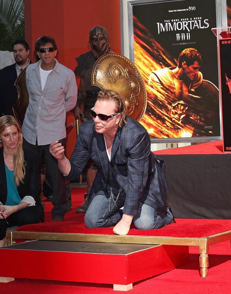 Mickey Rourke Picture 44 - Mickey Rourke Hands Out Gifts During His ...