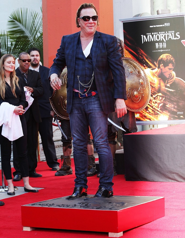 Mickey Rourke Picture 44 - Mickey Rourke Hands Out Gifts During His ...