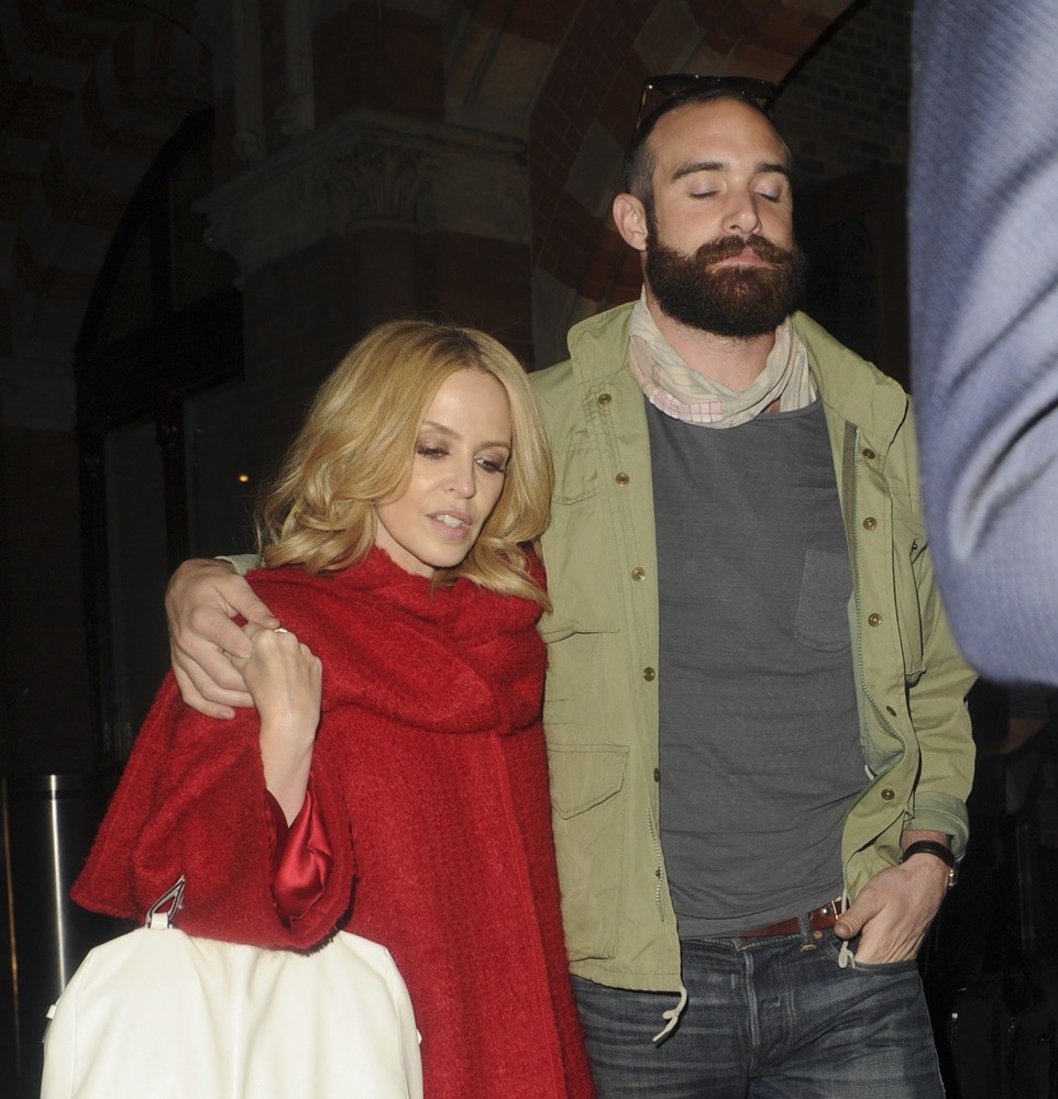 Kylie Minogue Picture 1 - Kylie Minogue and Joshua Sasse Arrive at ...