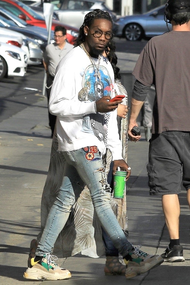 Offset Picture 1 - Offset Spotted at The Jimmy Kimmel Live! Studio