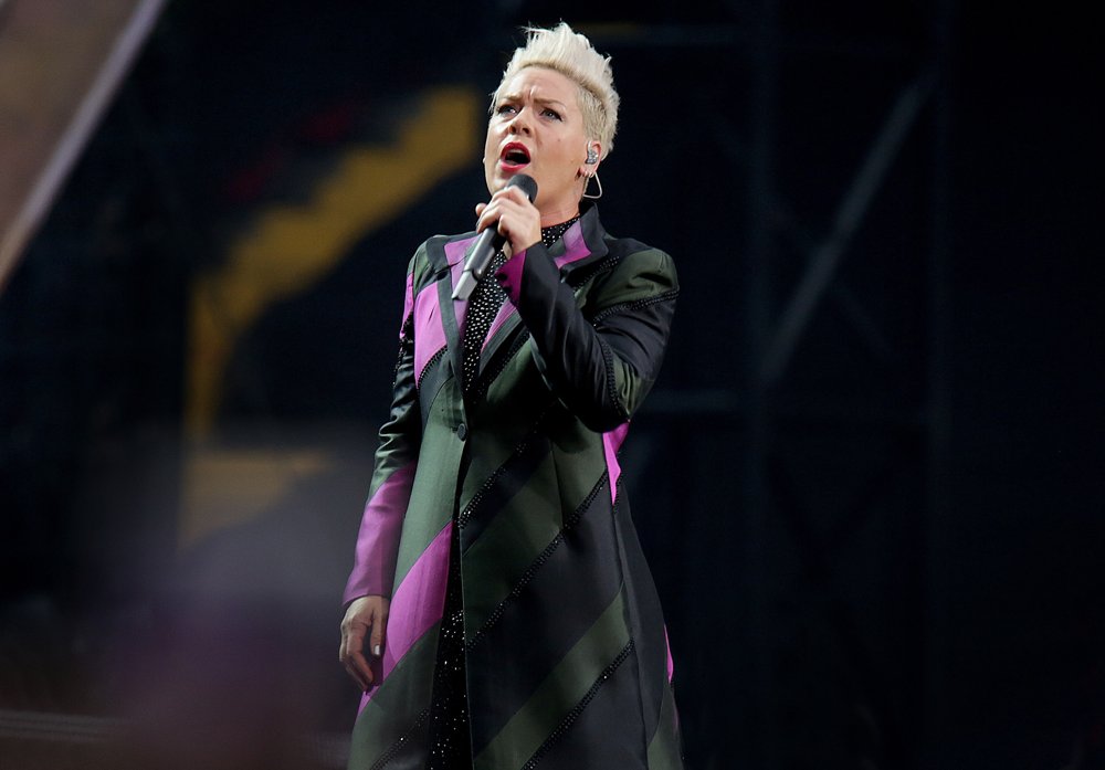 Pink Picture 1 - Pink Performing on Her Beautiful Trauma Tour