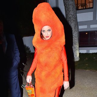Katy Perry Dresses Up as a Flaming Hot Cheeto for Halloween, North West ...