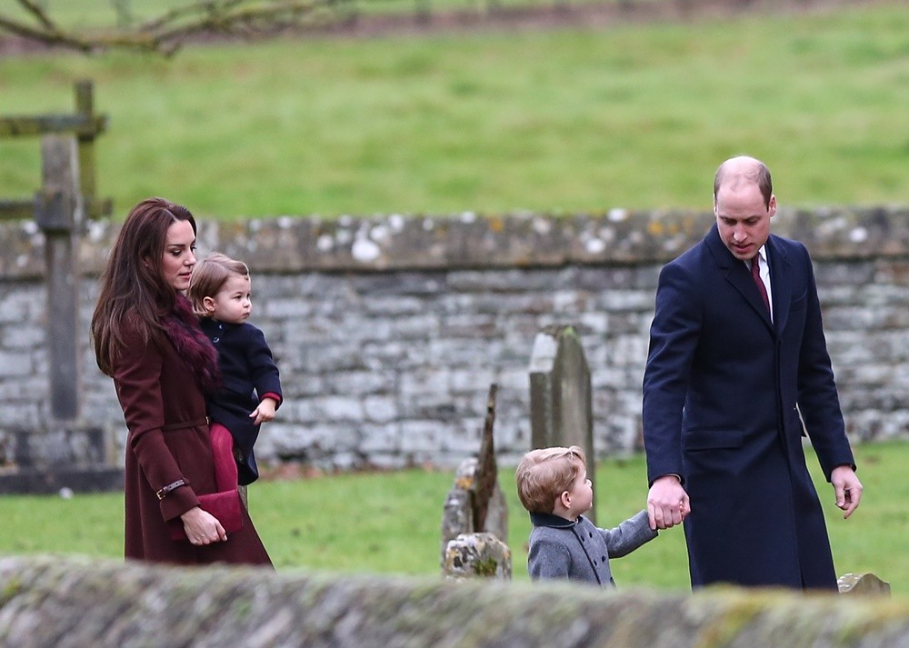 Princess Of Cambridge Picture 1 - Royal Family Arrive at St. Marks ...