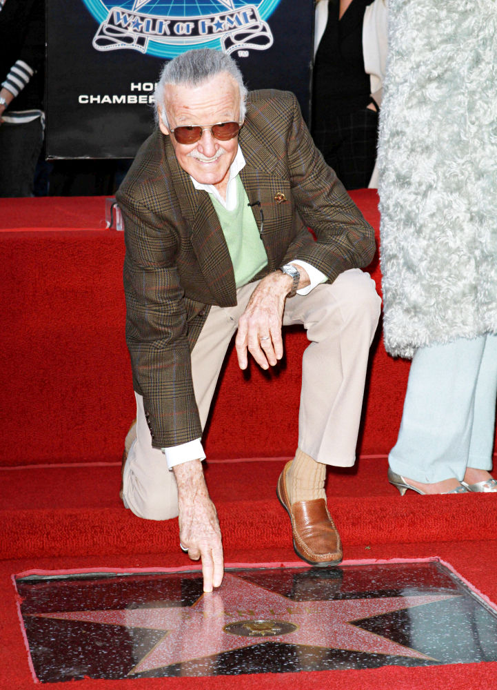Stan Lee Picture 1 - Stan Lee Hollywood Walk Of Fame Star Induction ...