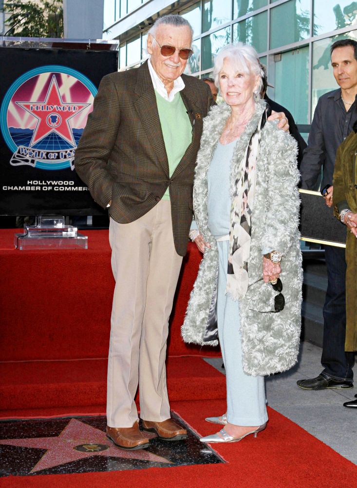 Stan Lee Picture 1 - Stan Lee Hollywood Walk Of Fame Star Induction ...