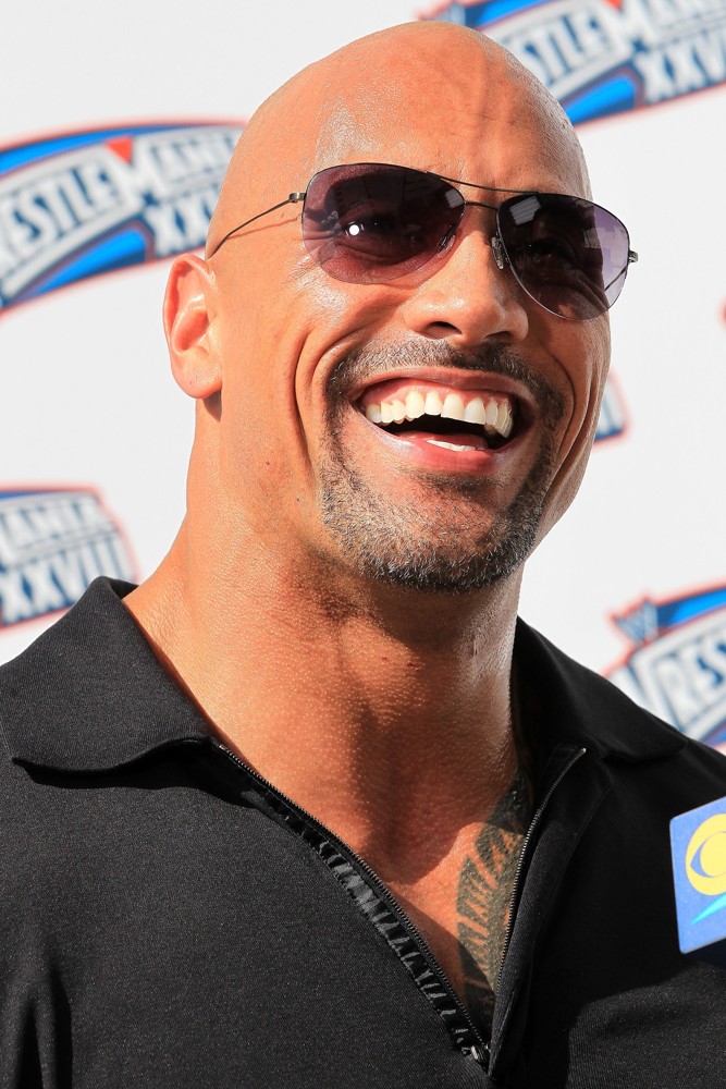 The Rock Picture 1 - The Press Conference for WrestleMania XXVIII